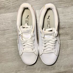 Puma | Shoes | Puma Womens Vikki V2 White Sneakers Size 7 | Poshmark
